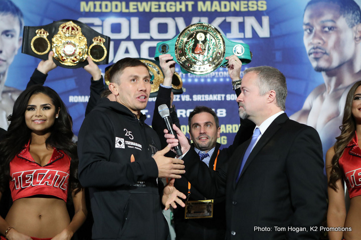 Gennady “GGG” Golovkin Vs. Daniel Jacobs – Official Weights - Boxing ... Gennady “GGG” Golovkin Vs. Daniel Jacobs – Official Weights - Boxing ...