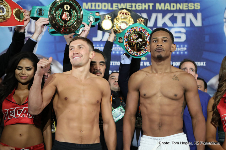 Gennady “GGG” Golovkin Vs. Daniel Jacobs – Official Weights - Boxing ... Gennady “GGG” Golovkin Vs. Daniel Jacobs – Official Weights - Boxing ...