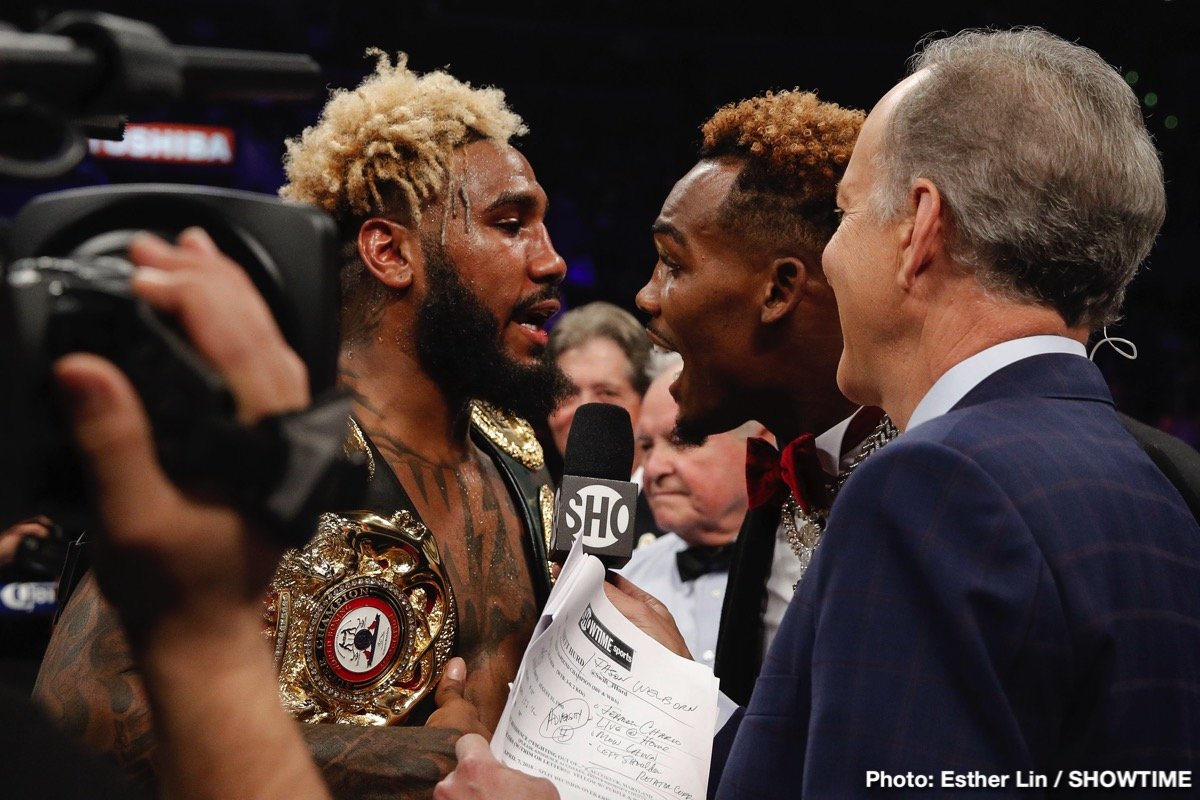 Jermell Charlo Confronts Jarrett Hurd Inside Ring - Boxing News 24 Jermell Charlo Confronts Jarrett Hurd Inside Ring - Boxing News 24
