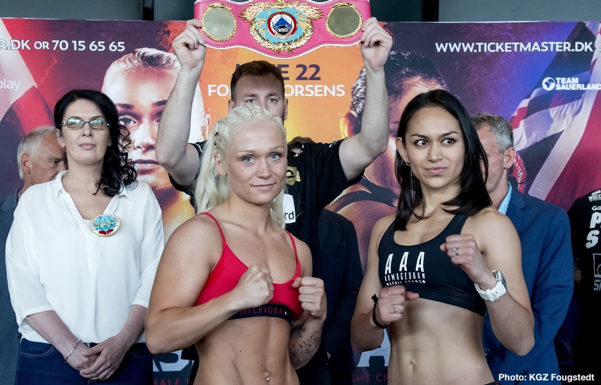 Thorslund Vs. Adams - Official Weights & Photos - Boxing News 24
