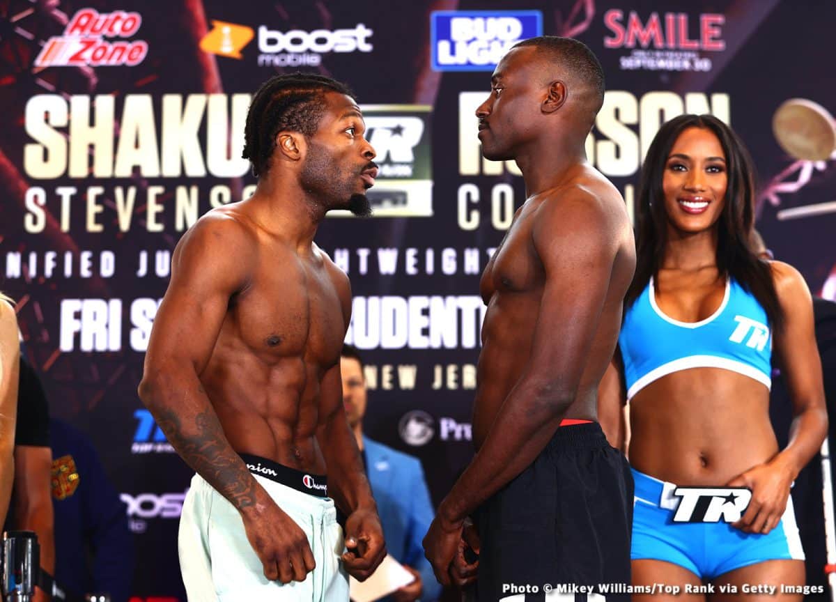 Shakur Stevenson Loses Titles On Scale For Robson Conceicao Fight ... Shakur Stevenson Loses Titles On Scale For Robson Conceicao Fight ...