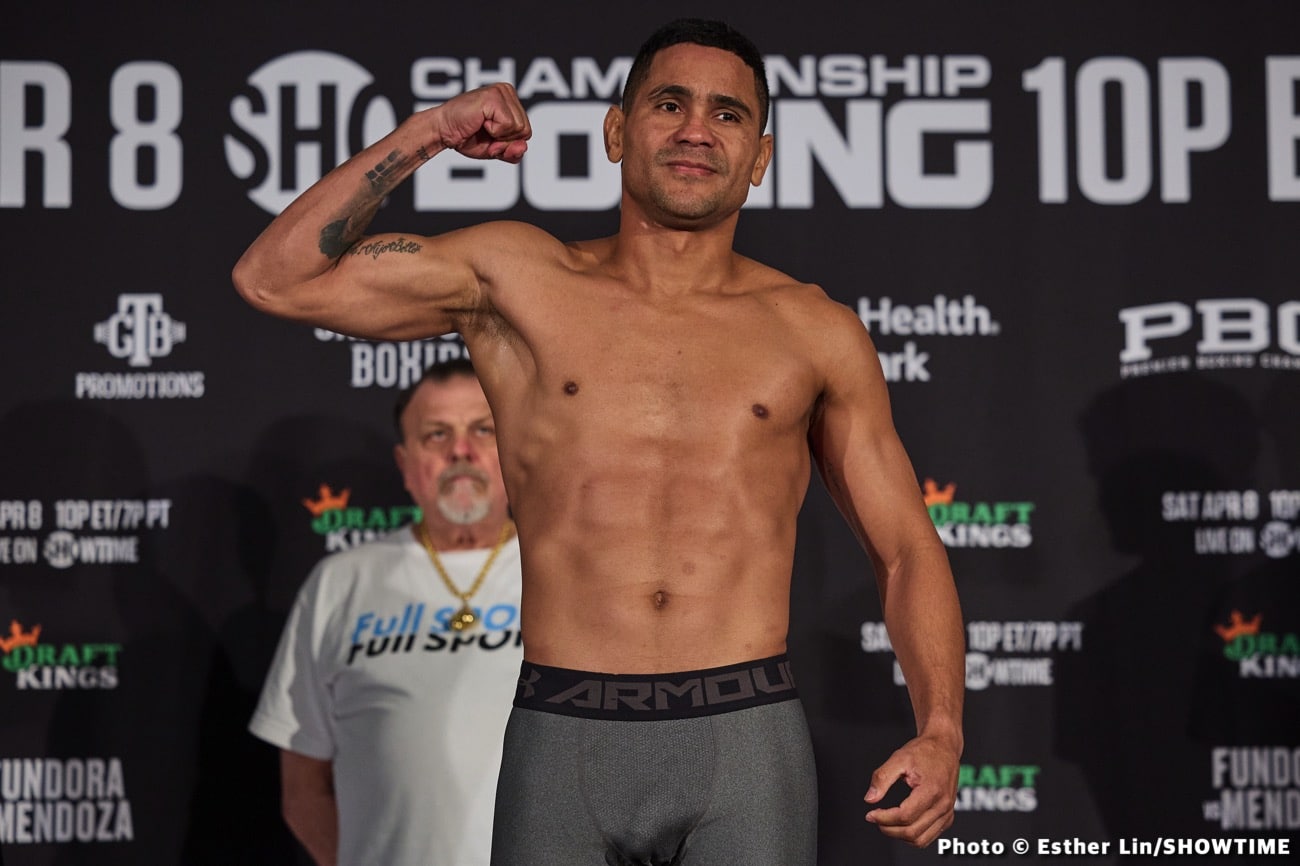 Sebastian Fundora 153.3 Vs. Brian Mendoza 153.5 - Weigh-in Results For Saturday On Showtime ...