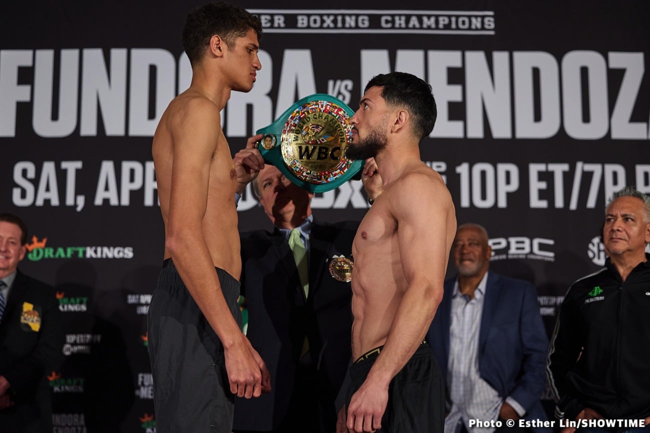 Sebastian Fundora 153.3 Vs. Brian Mendoza 153.5 - Weigh-in Results For Saturday On Showtime ...