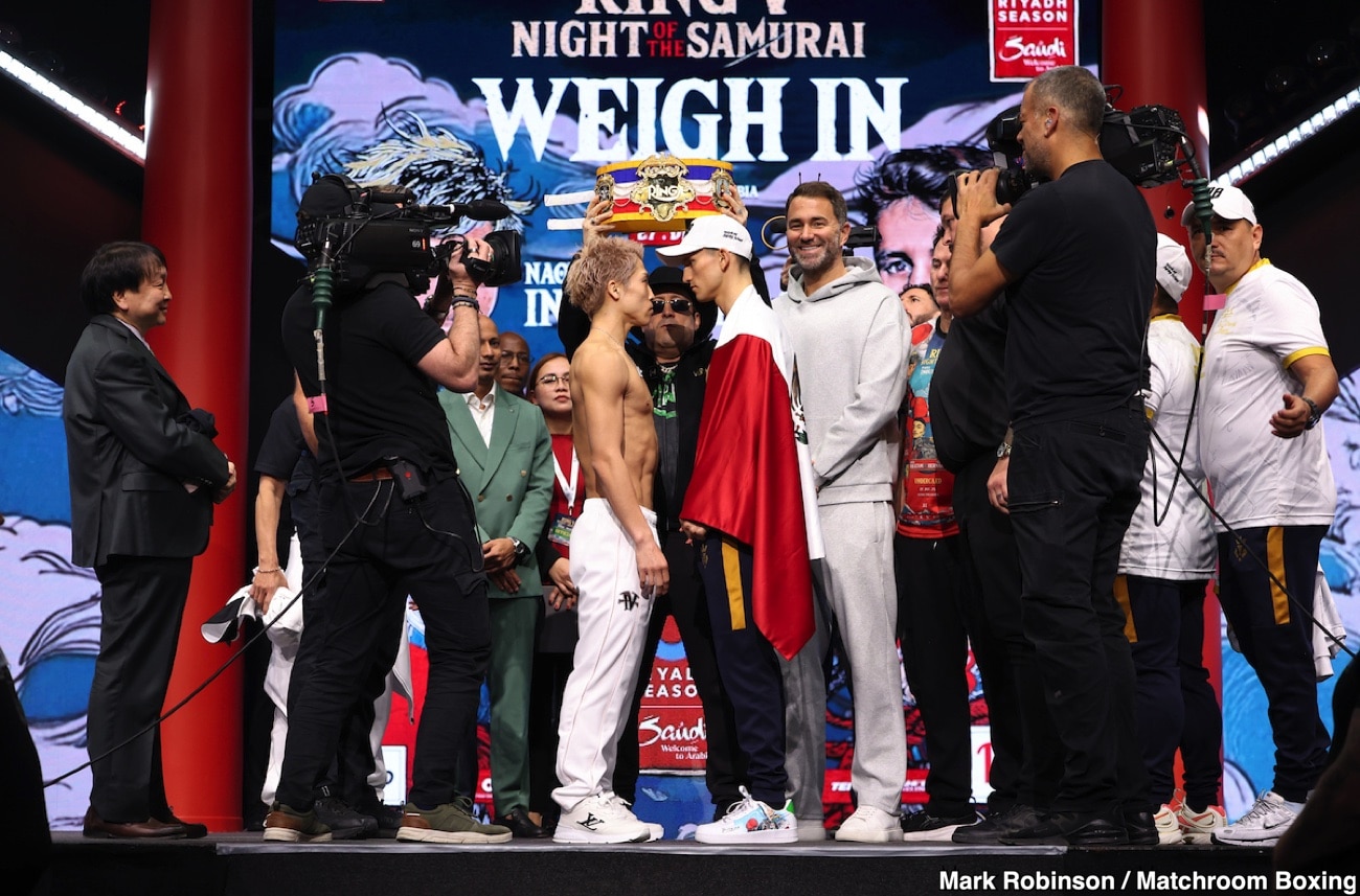 Inoue Re-Wraps Hands After Backstage Dispute In Riyadh