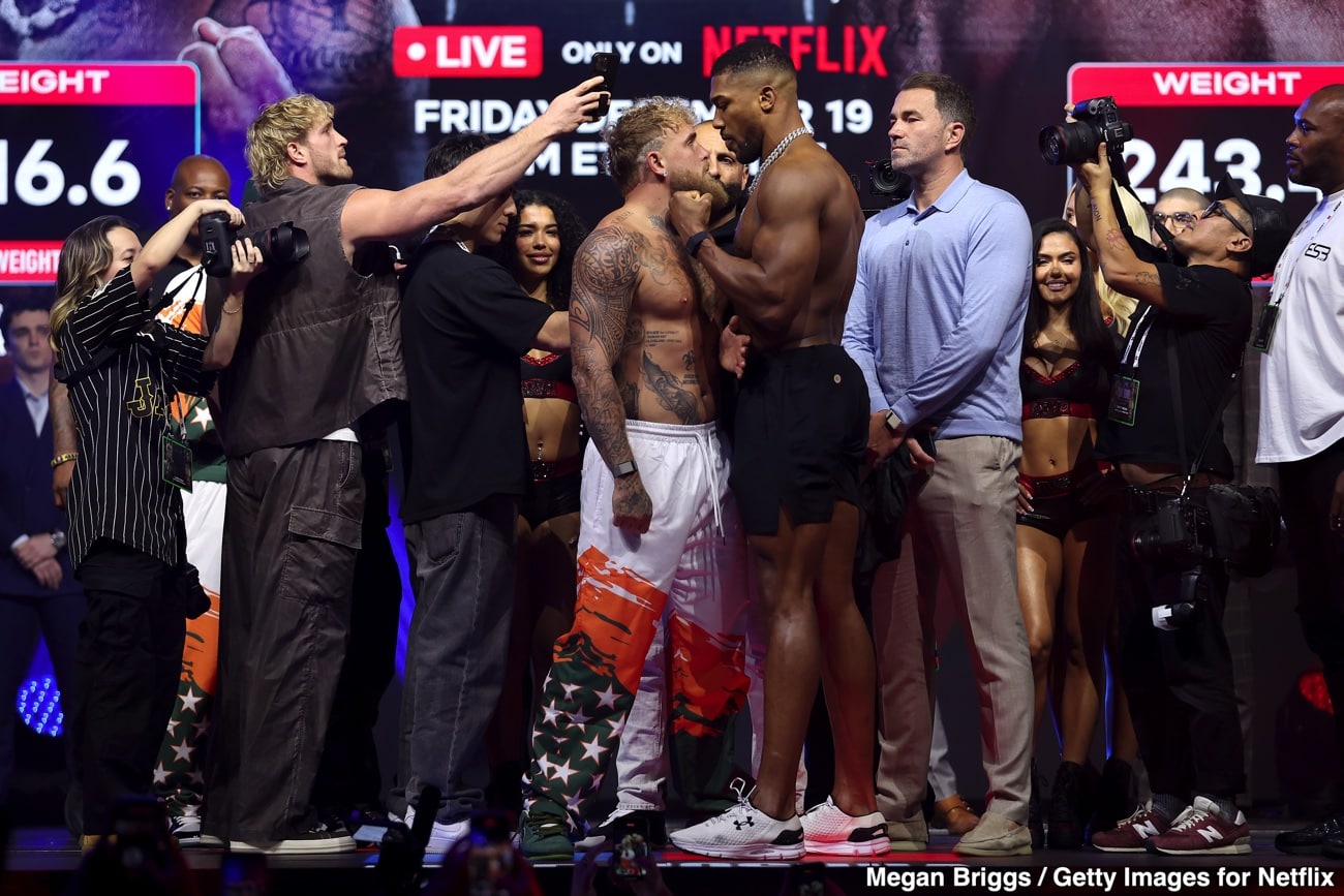 Joshua Vs Paul Tonight: 243 Pounds Vs 216 Pounds And No Hiding - Boxing ...