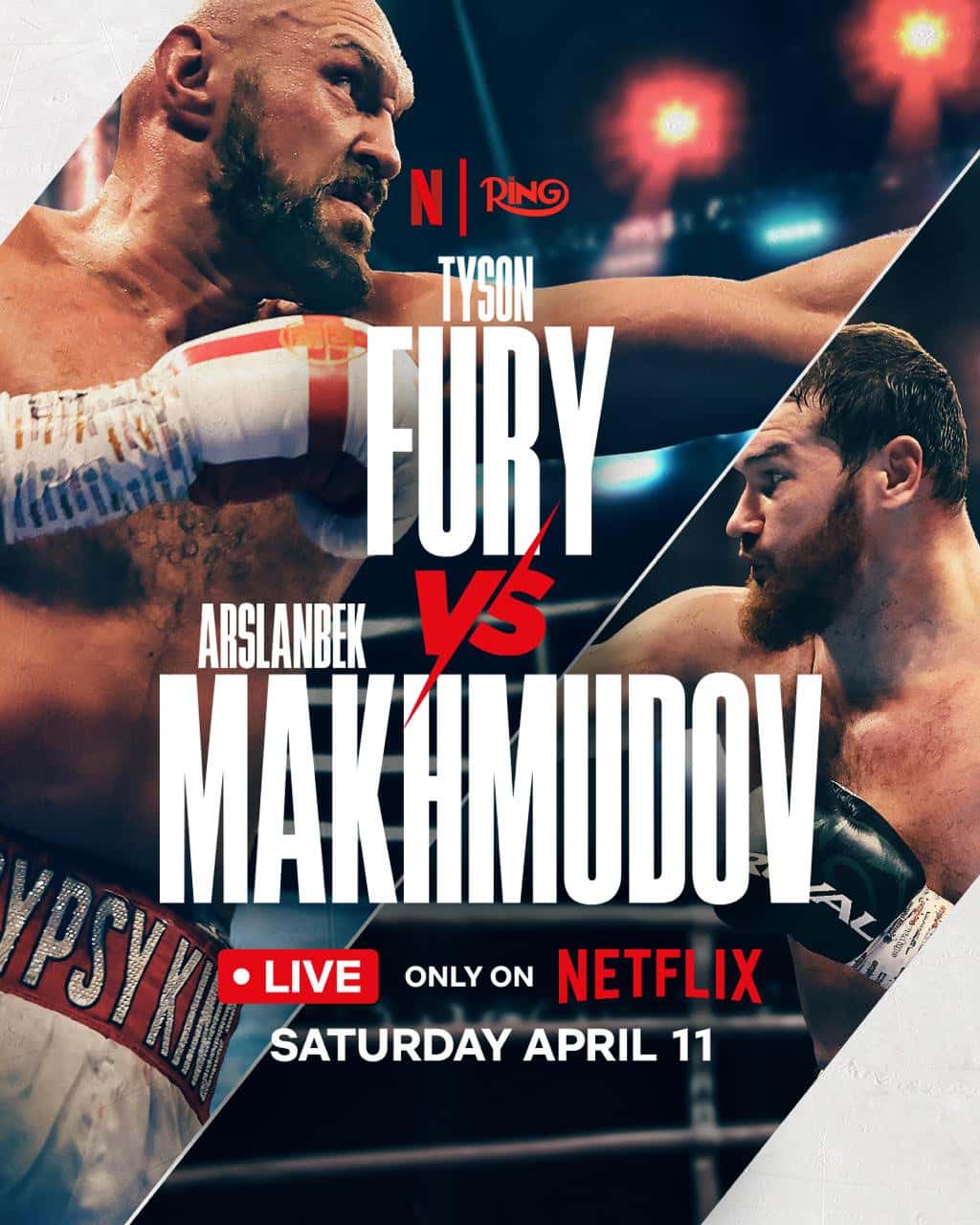 OFFICIAL: Tyson Fury Vs. Arslanbek Makhmudov On Netflix - April 11